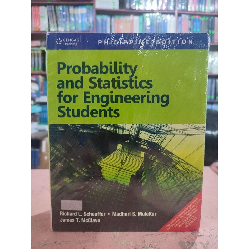 Probability and Statistics for Engineering Students by Mcclave/Schaeaffer/Mulekar | Shopee ...