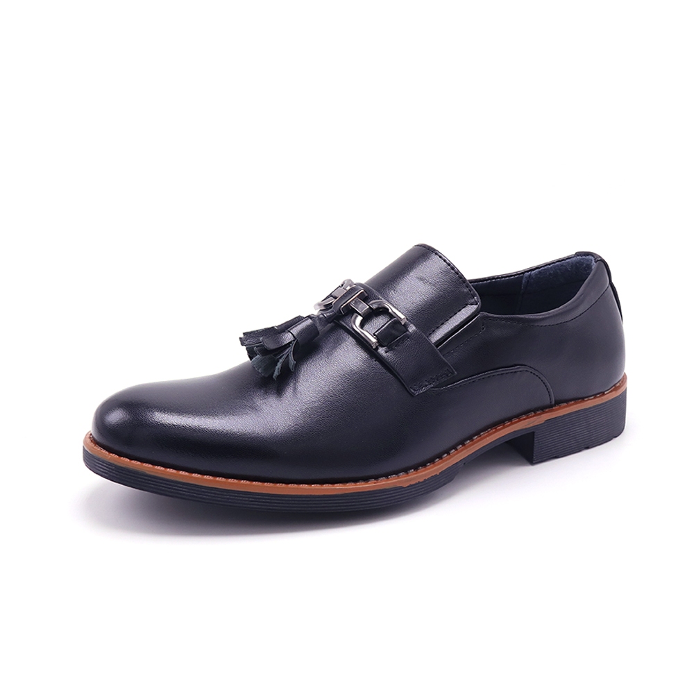 Men's Black leather shoes OFFICE/CASUAL SHOES BM/PR | Shopee Philippines