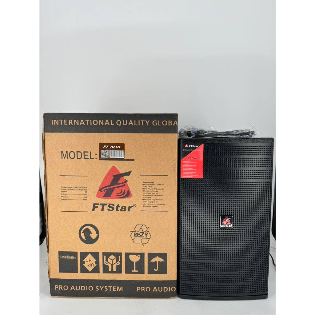 FT STAR FT-JB10 10inch 300W Professional Karaoke Speaker System (1 Pcs ...