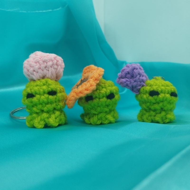 Handmade Cute Mini Crochet Octopus Keychain(by Rai Manga) | Shopee ...