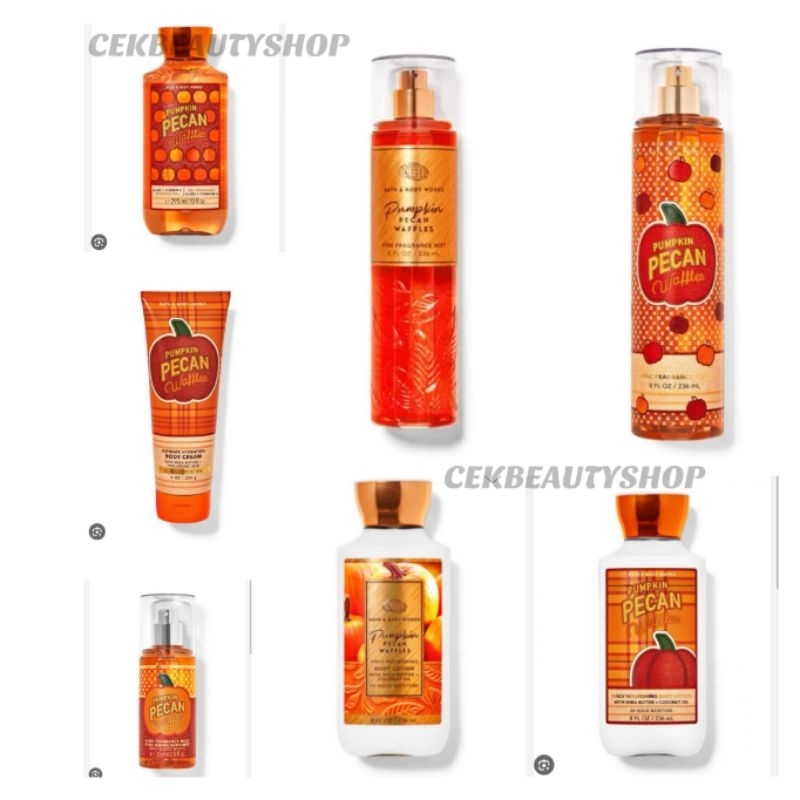 PUMPKIN PECAN WAFFLES by BATHS AND BODY WORKS BODYCREAM/SHOWER GEL ...