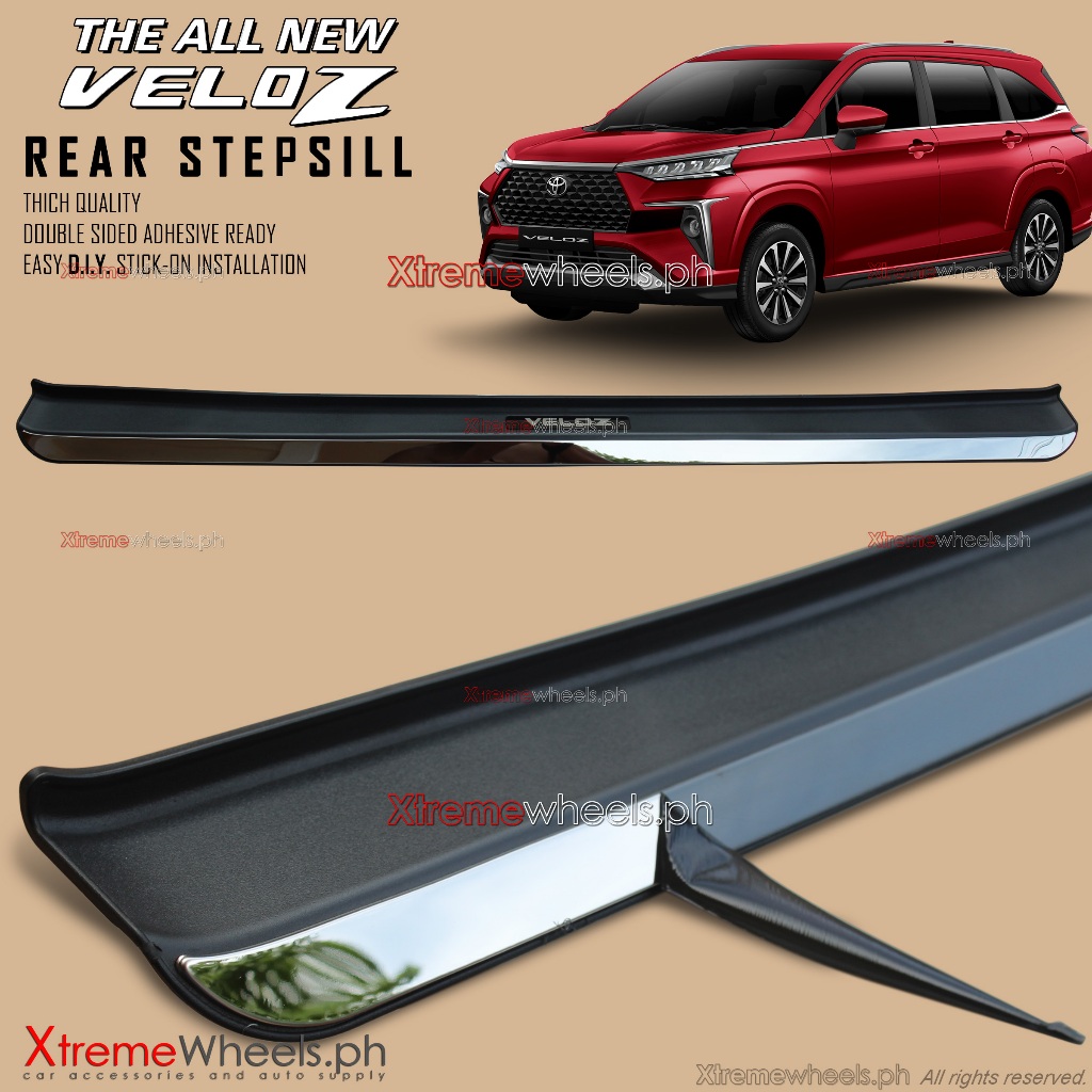 Toyota Veloz 2022 to 2024 Rear Bumper Protector Stepsill / Step sill ...