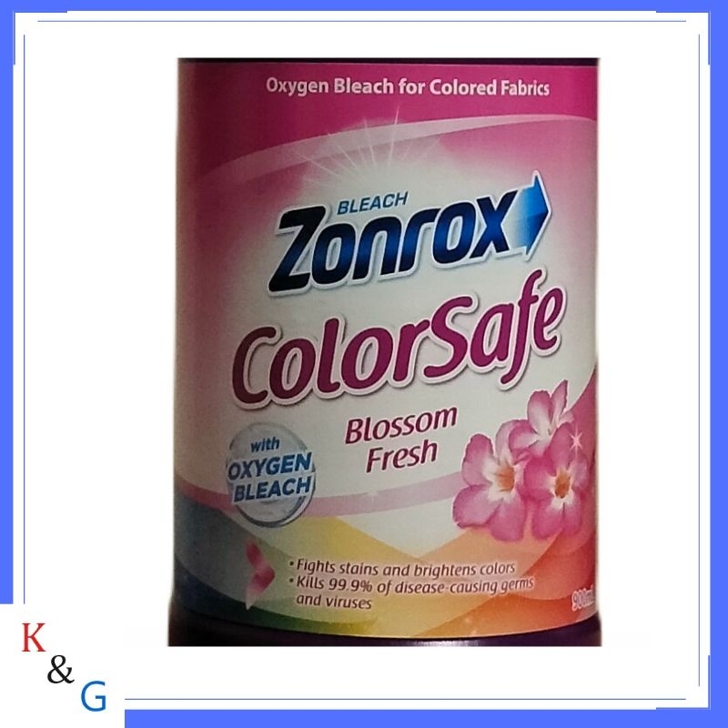 Zonrox Bleach ColorSafe Blossom Fresh with Oxygen Bleach for Colored ...