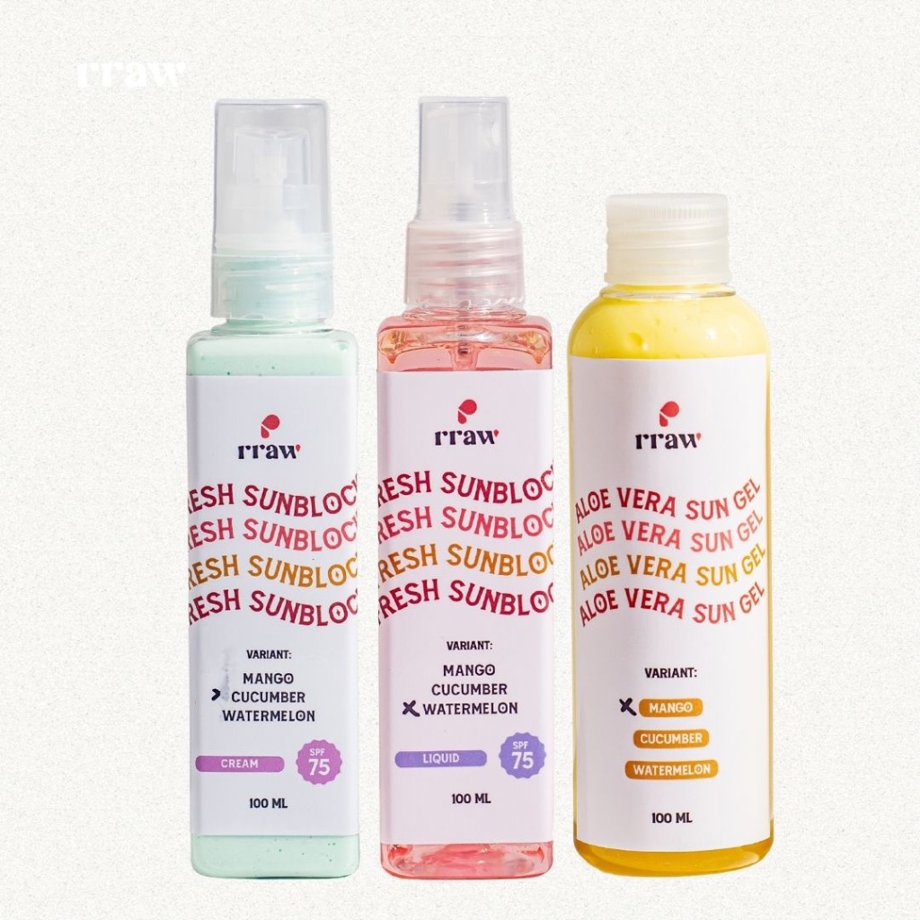 Suncare Trio Fresh Sunblock SPF75 Liquid Cream Sunscreen Aloe After Sun ...