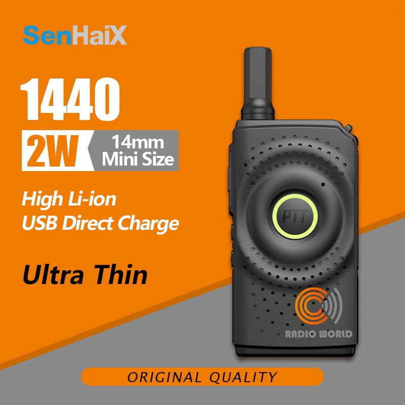 SenHaiX 1440 Mini Walkie Talkie Pocket Ultra Thin Two Way Radio ...