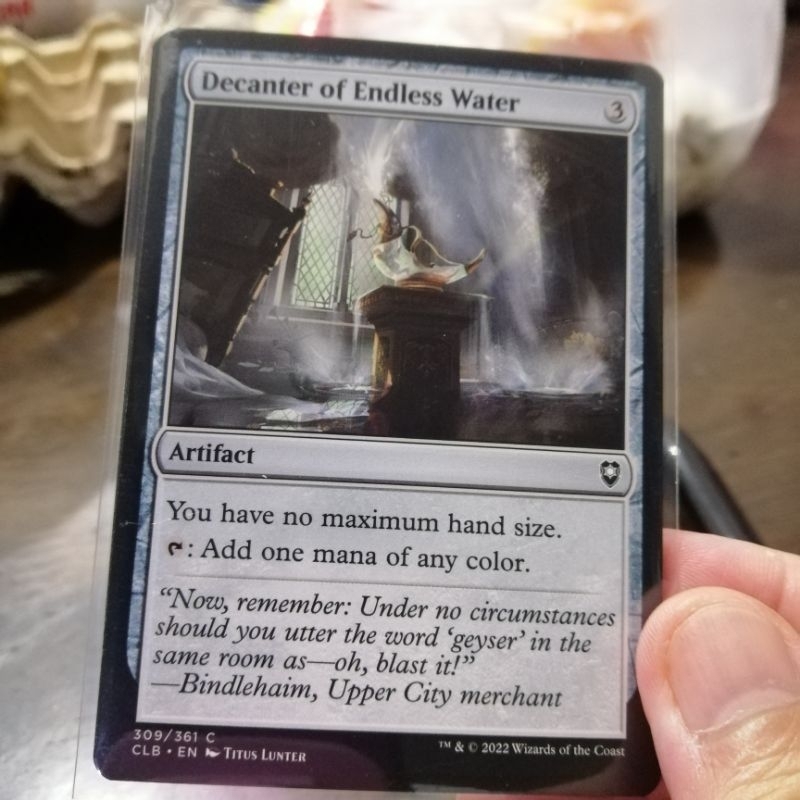 1 Decanter of Endless water CLB MTG card magic the gathering CCG ...
