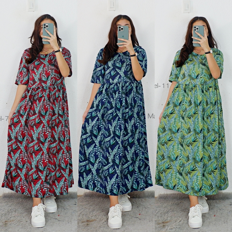 MABEL BIG SIZE MAXI DOLLY DRESS | HIGH QUALITY PREMIUM COTTON FABRIC ...