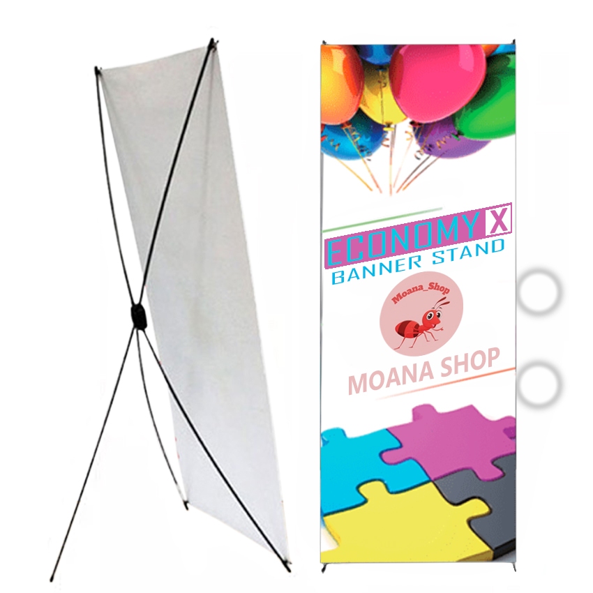Economy Easy X Banner Stand 2 x 5 Tarpaulin Tarp Stand | Shopee Philippines