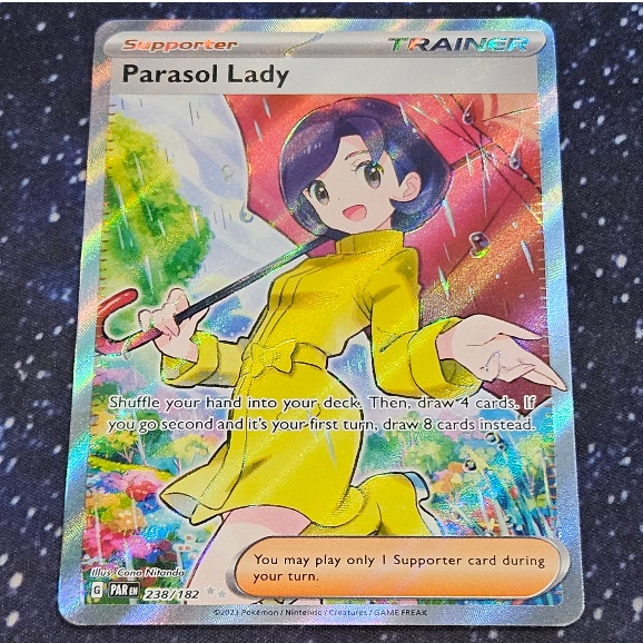 Pokemon TCG Parasol Lady Paradox Rift Full Art Trainer | Shopee Philippines