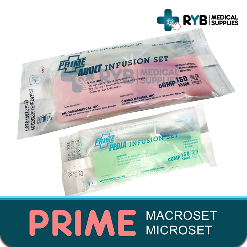 PRIME Infusion Set - Macroset & Microset | Shopee Philippines