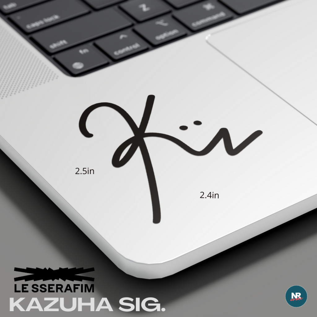 Le Sserafim Kazuha Nakamura Signature Kpop Idol Vinyl Decal Waterproof ...