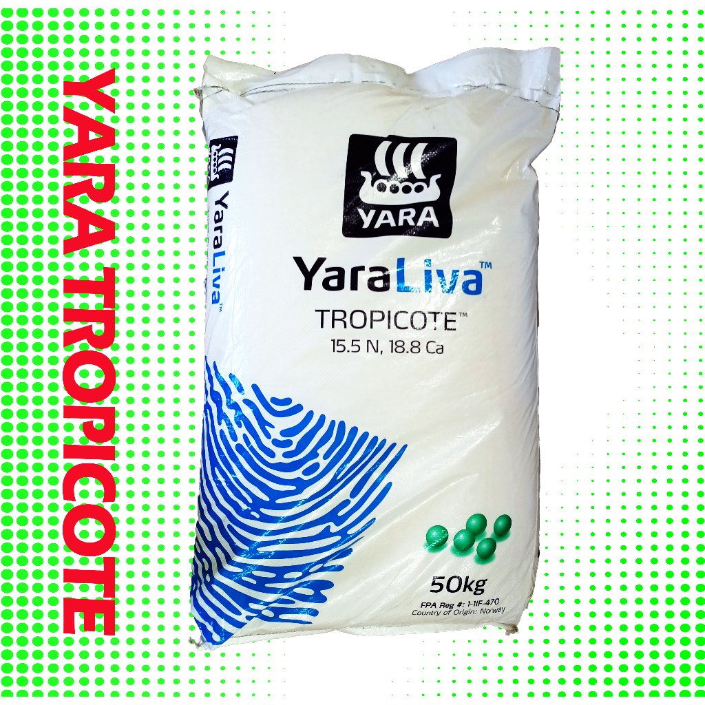 Yara Liva Tropicote 50kg Calcium Nitrate (15.5% N + 26.3% CaO) | Shopee ...