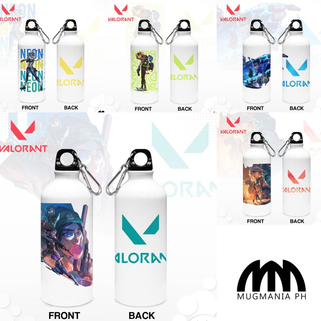 Valorant Sports Jug Tumbler - Mugmania - Valorant Agents Tumbler 600ml ...