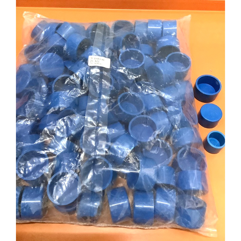 pvc blue endcap 1/2" 3/4" 1" 50pcs 100pcs | Shopee Philippines