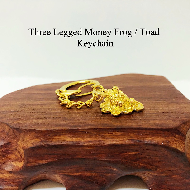 Fengshui Three Legged Money Frog / Toad Keychain | Shopee Philippines