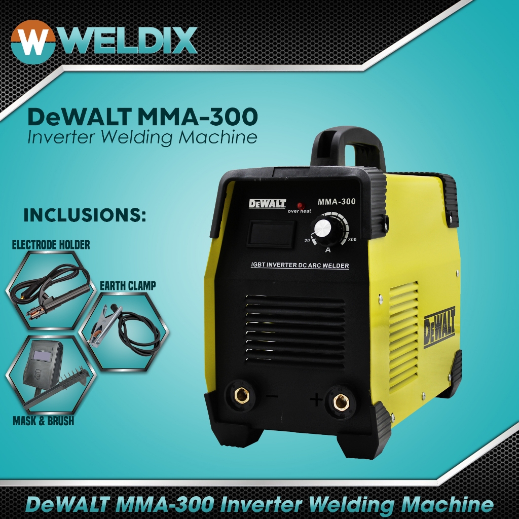DeWALT MMA-300 IGBT Inverter DC ARC Welding Machine | Shopee Philippines