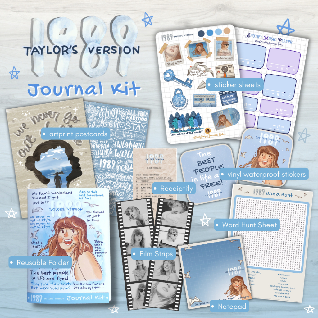 Taylor Swift 1989 Taylor's Version Journal Kit by CheeryJournalss 1989 ...