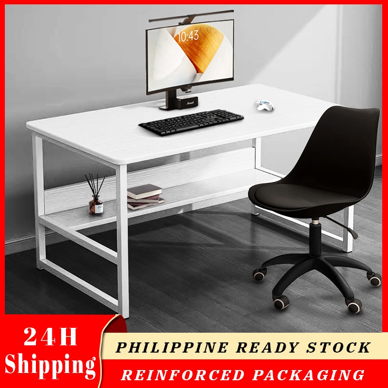 2 Layer Office Study Desk Widen Modern Student Desk PC Table Desktop ...