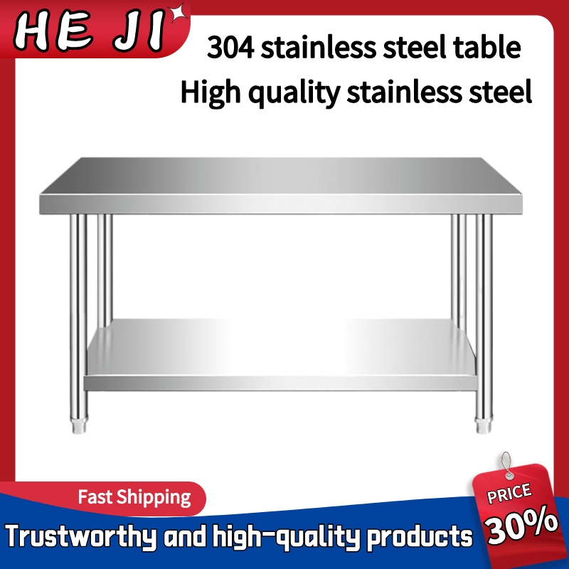 CHKUI Stainless table metal console table 304 double layer Stainless ...