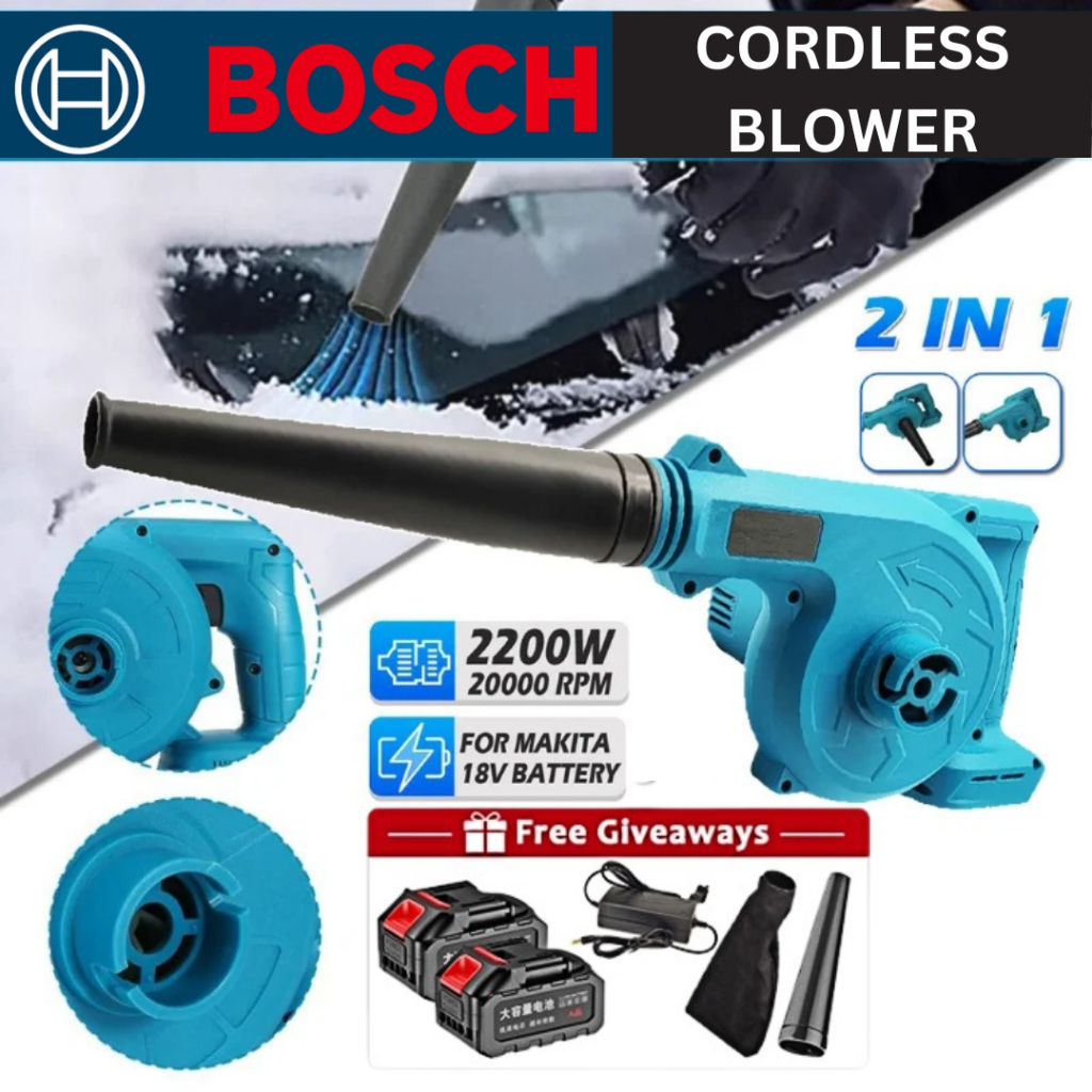 Powerful 3 in 1 Portable Cordless Air Blower Wireless Car Leaf Blower ...