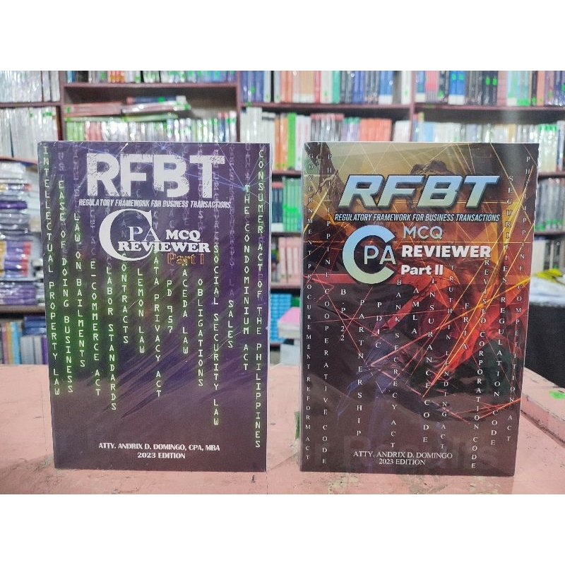 RFBT Regulatory Framework for Business Transactions 2023 CPA MCQ ...