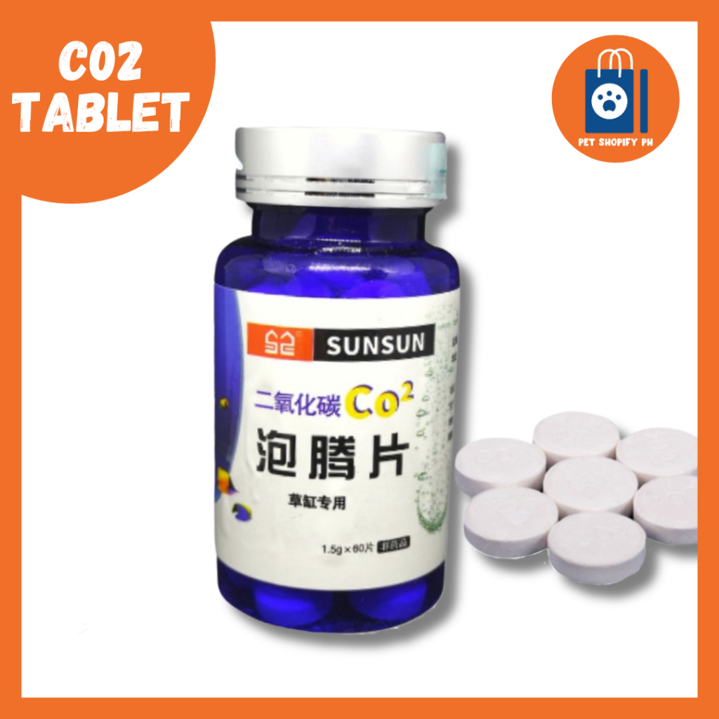 Sunsun Aquarium Co2 Tablets 60pcs Carbon Dioxide Effervescent For Aquatic Plants | Shopee ...