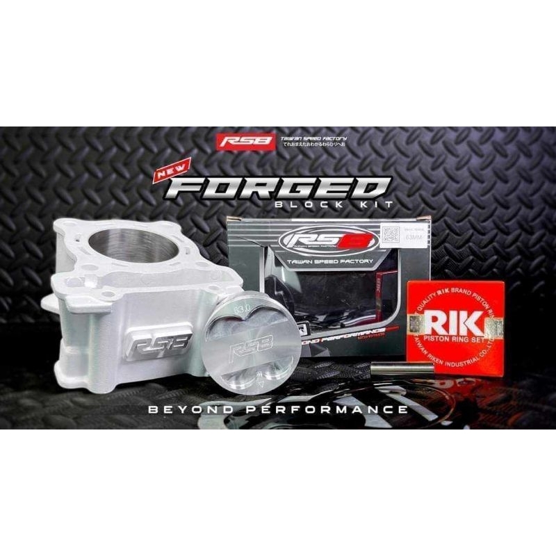 RS8 63mm Forged Block Kit Nmax/Aerox/ Sniper155 (Chromebore) | Shopee ...