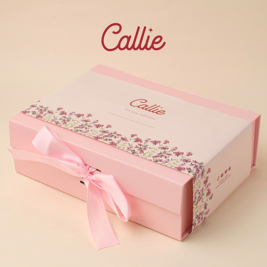 Callie Collapsible Gift Box Hard Magnetic Box With Ribbon | Shopee ...