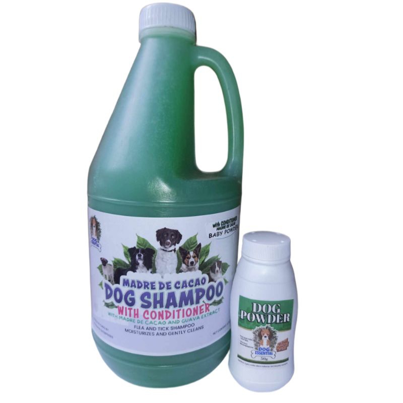 Dog Essentials Dog Shampoo 1.89liters with free dog powder 50g | Shopee ...