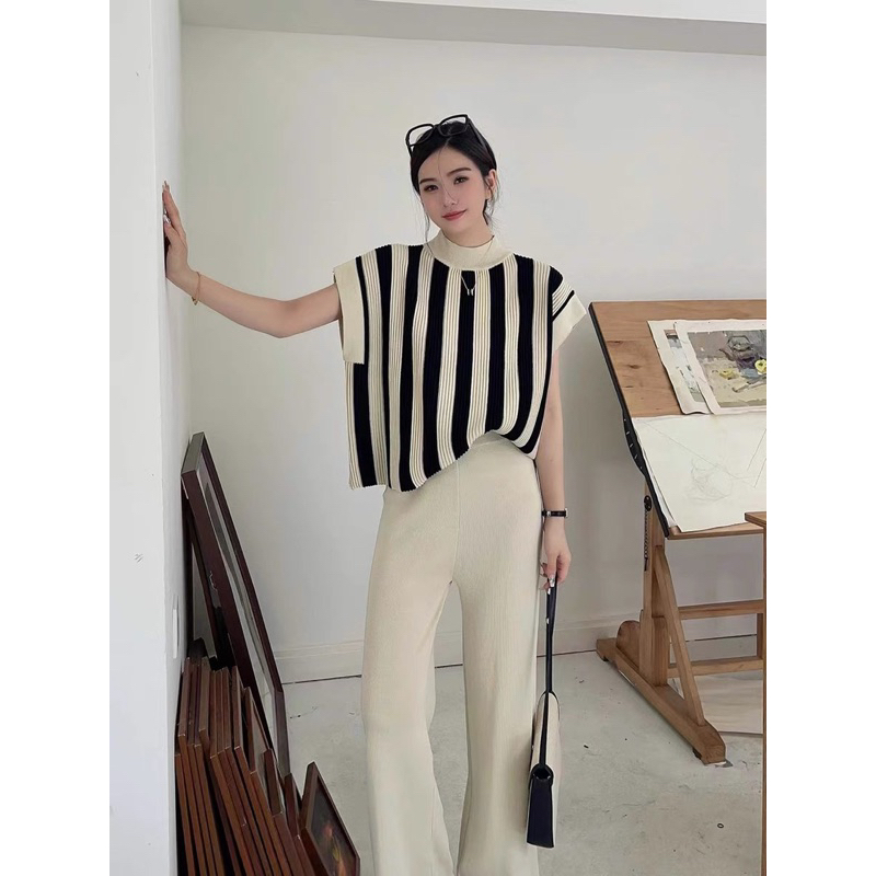 Only.Fashion Korean Knitted Terno Pants #6615 | Shopee Philippines