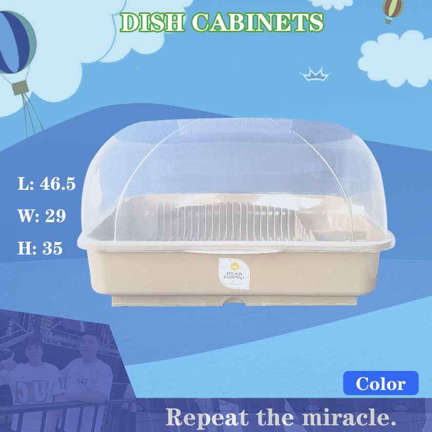 Kitchen Dish Rack Dish Rack with Cover Dustproof Kitchen Dish drainer ...