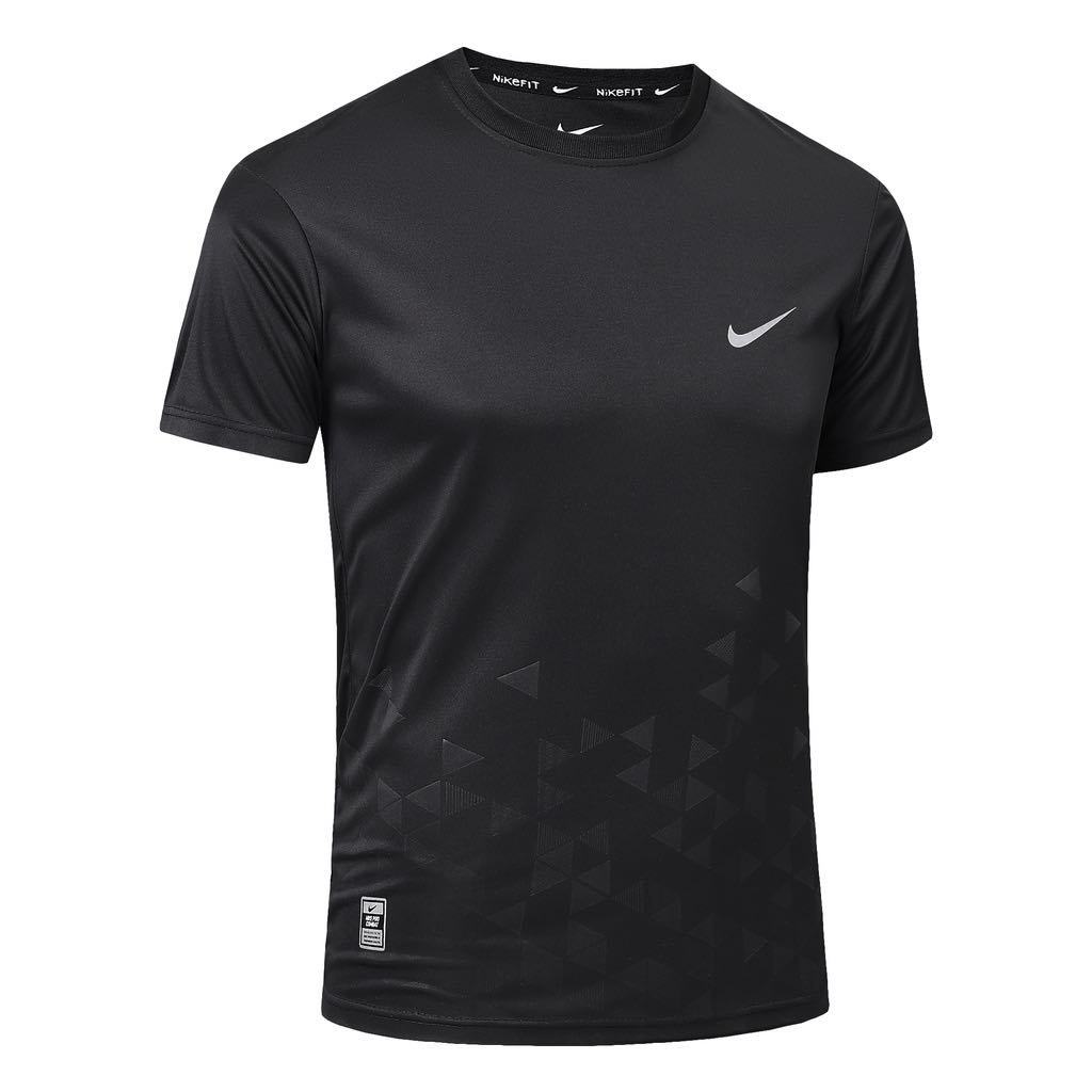 Mens Sports Active Quick Dry Short Sleeve Gym Training Dry Dri Fit Running Compression Shopee