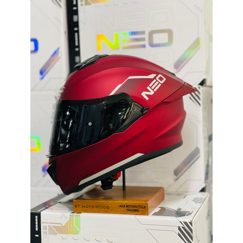 NEO Shift + Fullface Helmet with Dual Visor (FREE CLEAR VISOR & SPOILER ...