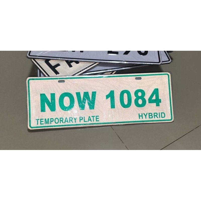 REFLECTORIZED HYBRID TEMPORARY CAR PLATE | Shopee Philippines