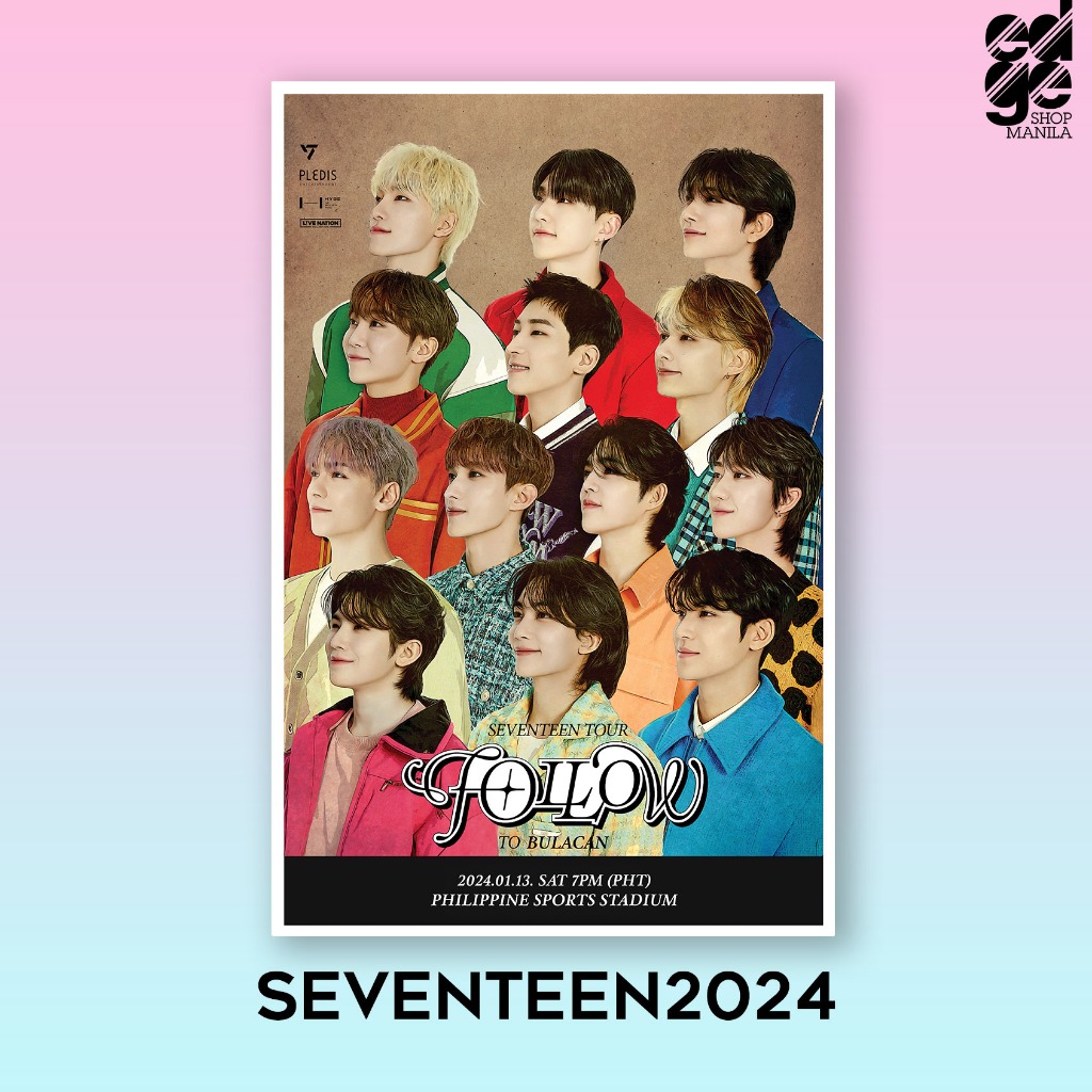 SEVENTEEN IN MANILA Concert Posters ( 305mm x 470mm ) | Shopee Philippines