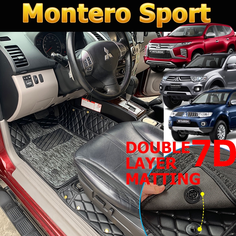 Double Layer Floor Matting for Mitsubishi Montero 2009 to 2023 Deep ...