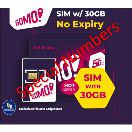 GOMO Sim 30GB No Expiry Special Numbers (Choose your number) | Shopee ...