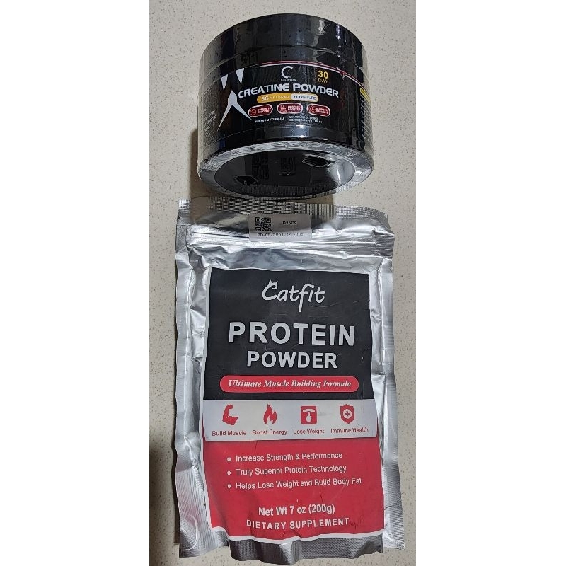 Catfit Protein powder 200g + Creatine Powder 150g | Shopee Philippines