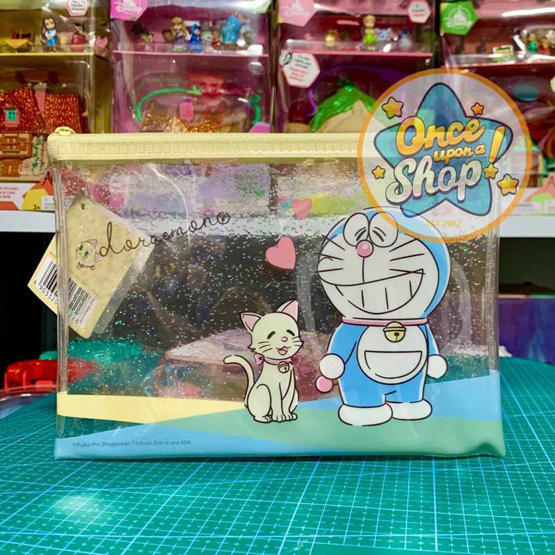 ANIME DORAEMON “DORAEMON AND MII-CHAN” GLITTER POUCH | Shopee Philippines