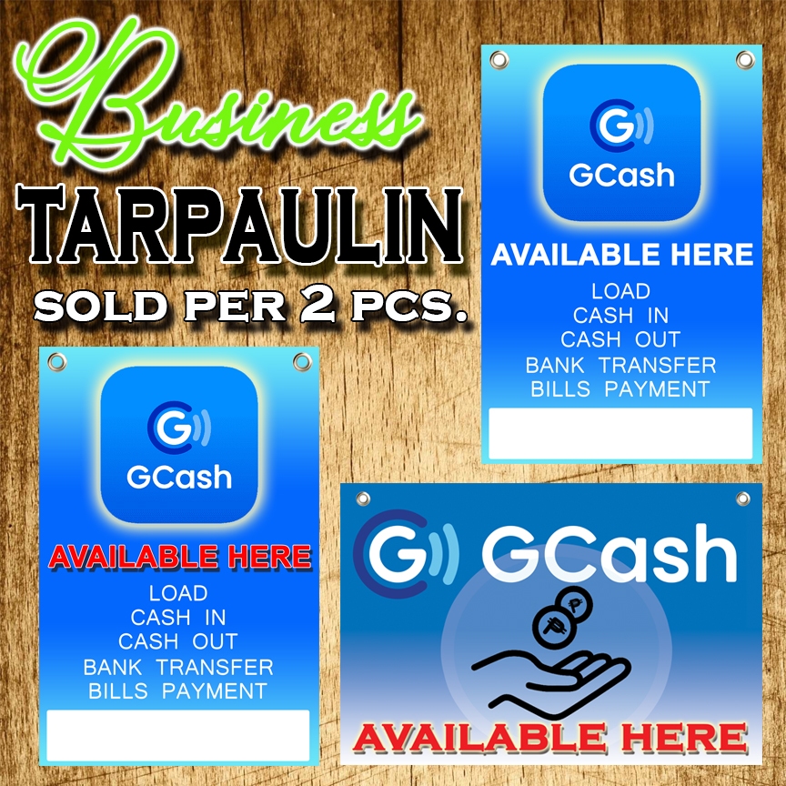 Tarpaulin GCash Cash In / Cash Out ready-made design | Shopee Philippines