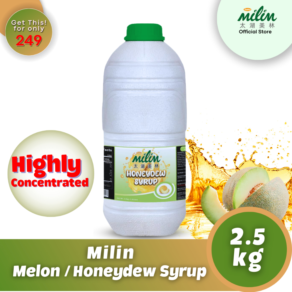 MILIN Highly Concentrated Melon / Honeydew Syrup 2.5kg/1.9Liters ...