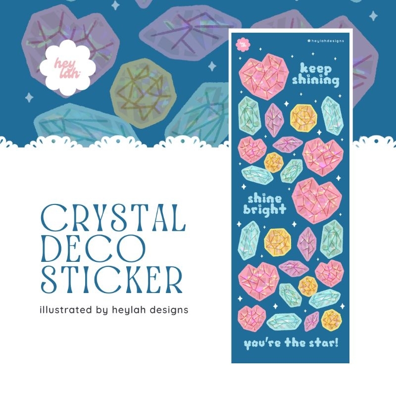 Crystal Deco Polco Stickers for Journal, Scrapbooks and Toploaders ...