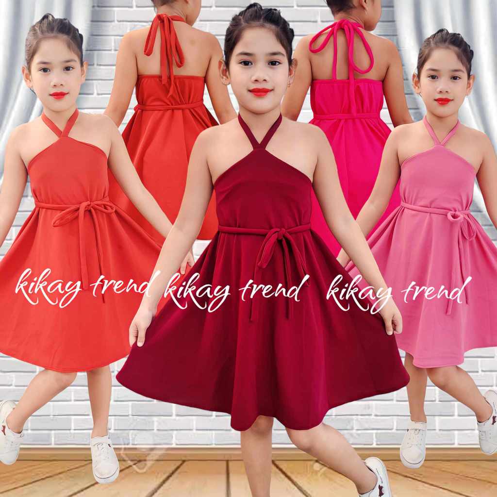 KIKAY TREND I MERYL FIT 5-8 YEARS OLD KIDS PLAIN FASHIONABLE DRESS ...