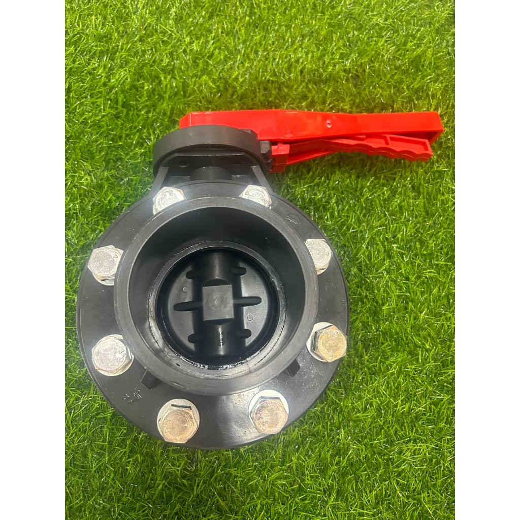 pvc handle butterfly valve w/2cps gasket and screw | Shopee Philippines