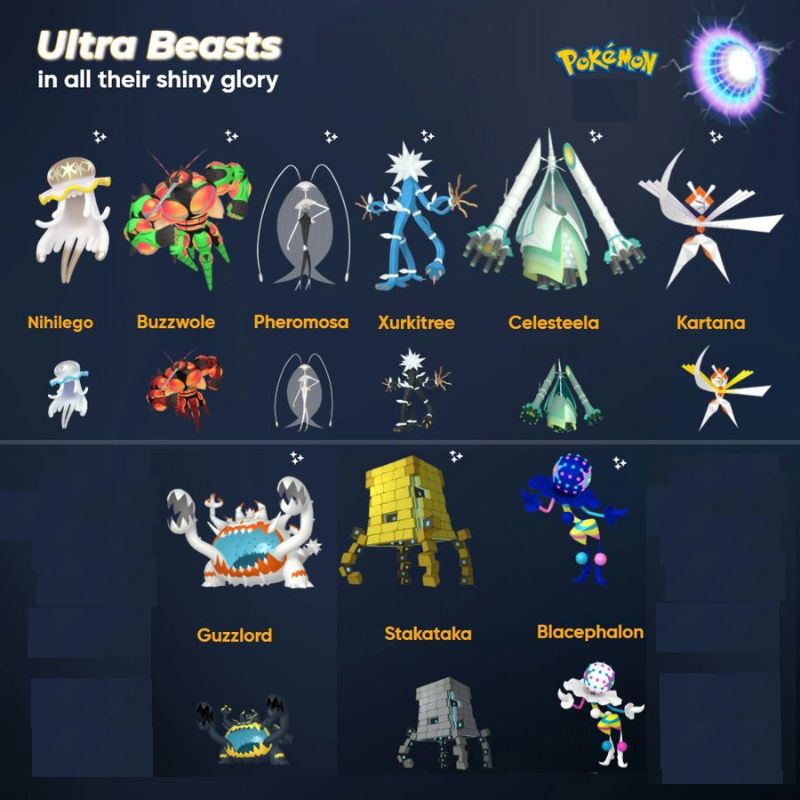 Pokémon Sword & Shield / HOME - Shiny Ultra Beasts | Shopee Philippines