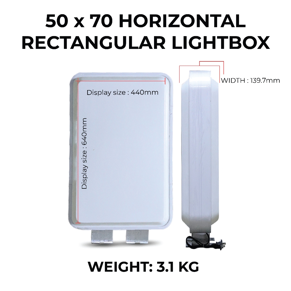 KGS Portable Advertising LED Lightbox Rectangle Outdoor Signage ...