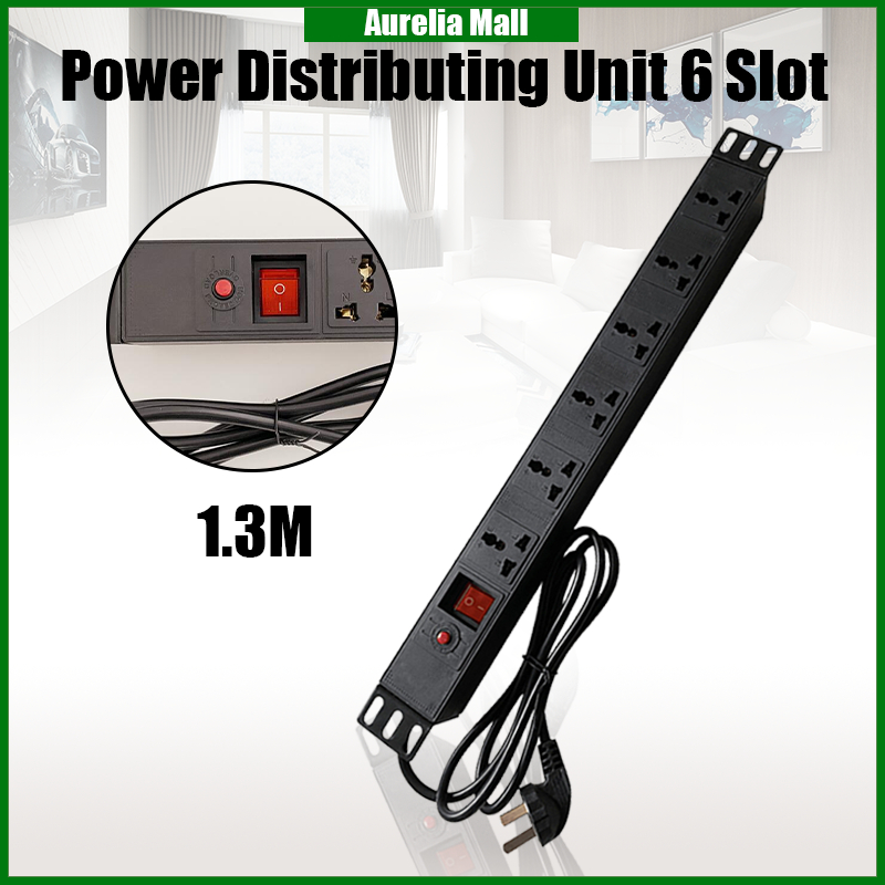 6 slot Power Strip Unit High Quality For Data Cabinet PDU-6P | Shopee ...