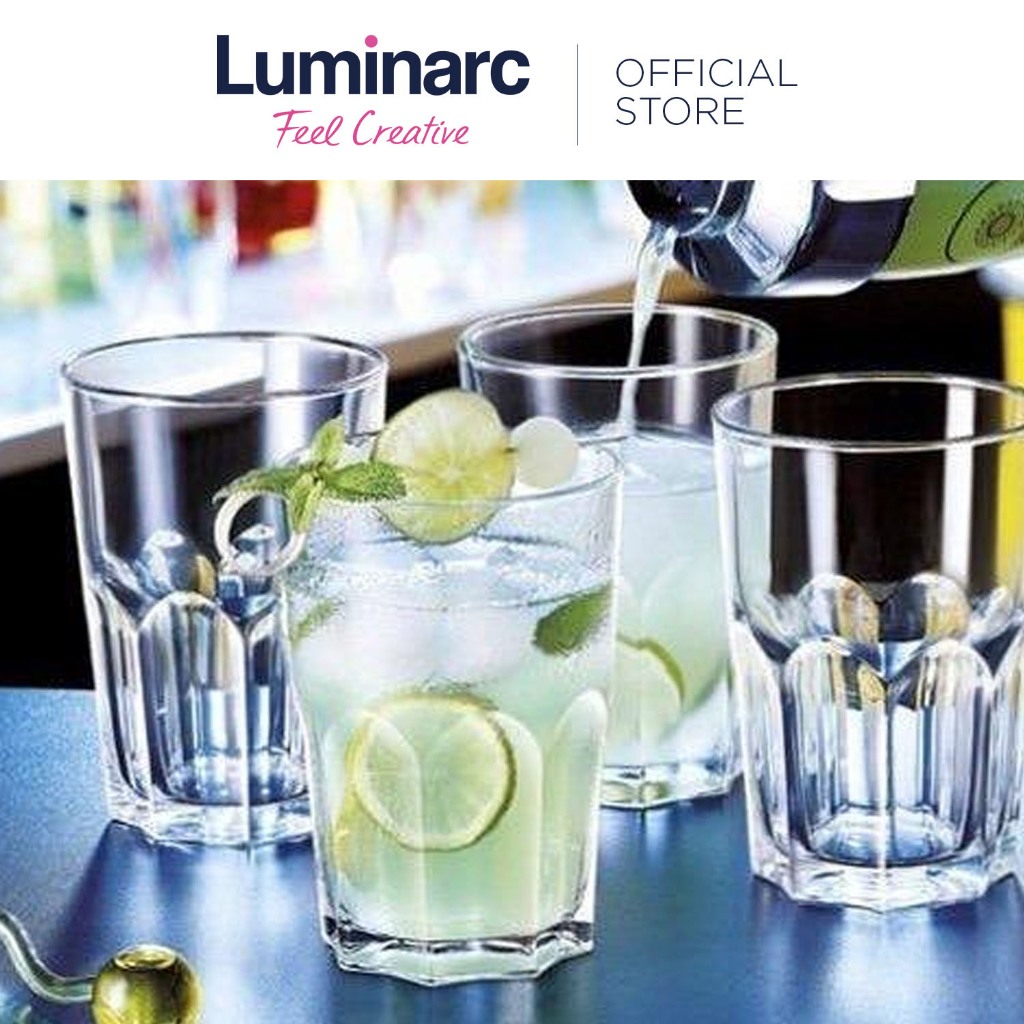 Luminarc Tuff Tumbler 300ml Sophistication Design 6pc Drinking Glass ...