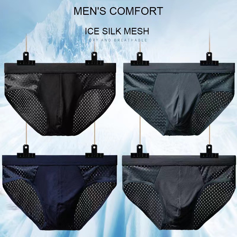 Cacti Keno Men's mesh briefs comfortable breathable antibacterial high ...