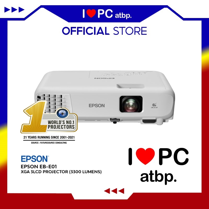 Epson EB-E01 XGA 3LCD Projector (3300 lumens, XGA Resolution) | Shopee Philippines